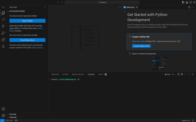 ChromebookでC/C++・Python・VSCodeのオフライン環境の構築手順｜Aru's テクログ（Aruaru0）
